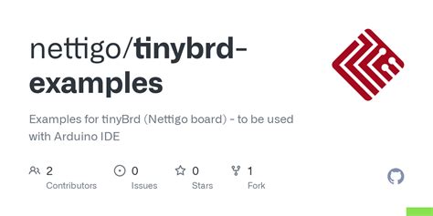 GitHub Nettigo Tinybrd Examples Examples For TinyBrd Nettigo Board