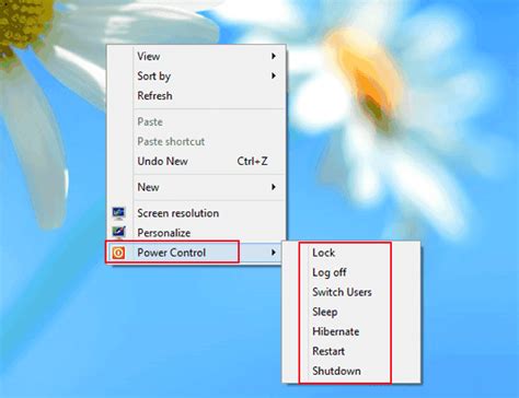 how to manage the context menu