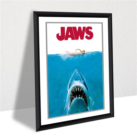 Jaws 1975 Movie Poster Etsy