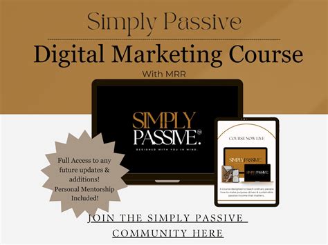 Simply Passive Digital Marketing Course With Master Resell Rights How