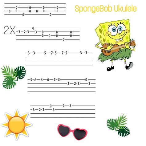 Song Spongebob On Ukulele Ukulele Spongebob Аккорды для укулеле Песни укулеле Укулеле