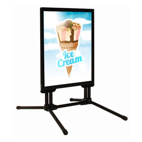 Street Master 24x36 Pavement Wind Snap Frame Sign Stand Flex Springs