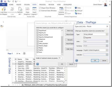 Linking An Access Web Database To Visio Bvisual