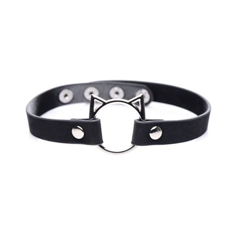 Kinky Kitty Ring Slim Choker Black Au Afterpay And Zip Pay