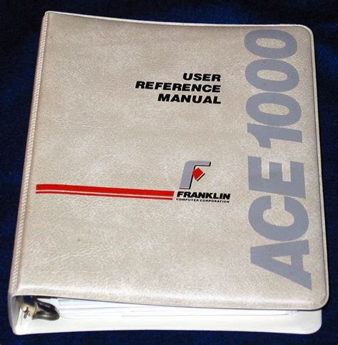 The Franklin Ace 1000 Manual