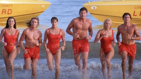 Baywatch Cast Am I Going To Put On The Red Bathing Suit Former