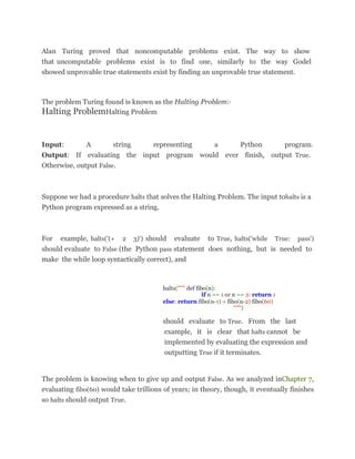 The Halting Problem PDF