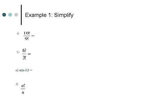 Permutations Lesson 4 6 Part 1 Factorial Notation