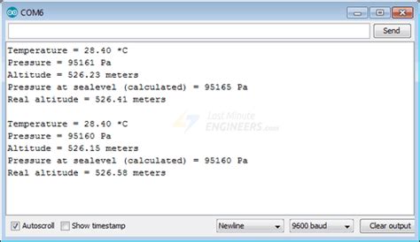 Instructions For Using The Bmp180 Air Pressure Sensor With Arduino 5 Steps Instructables