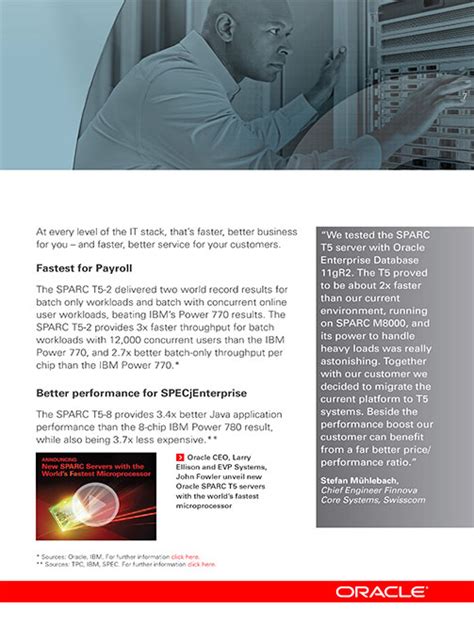 Oracle SPARC T Series Servers Fastest Most Scalable Servers For Enterprise And Cloud