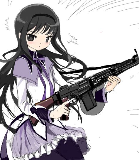 Toshi Babe Fluffy Cloud Akemi Homura Akemi Homura Magical Girl Mahou Shoujo Madoka