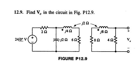 Solved 12 9 Find Vo In The Circuit In Fig P12 9 Chegg Com