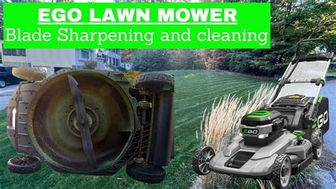 Ego Lawn Mower Blade Sharpening And Tray Cleaning Youtube