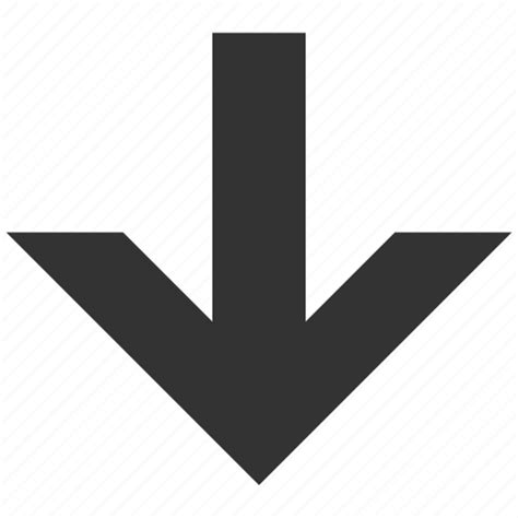 Back Direction Down Arrow Download Move Navigation Pointer Icon