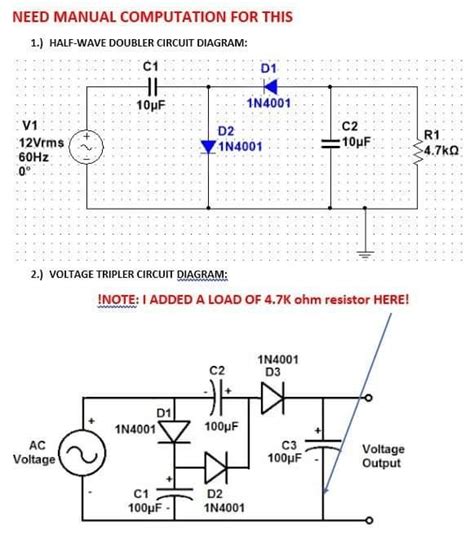 Voltage Doubler Circuit Diagram And Working Circuit Diagram