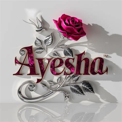 Ayesha Name Wallpaper Swarovski