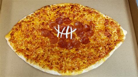 My Attempt At A Football Shaped Pizza Rpizza