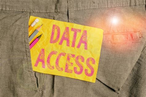 Word Writing Text Data Access Business Concept For A User S Is Ability