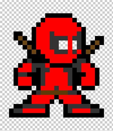 Pixel Art Deadpool Logo