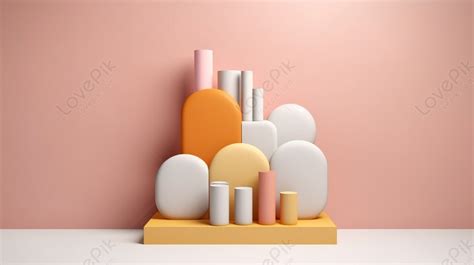 최소한의 3d 기하학적 클라우드 플랫 레이 텍스트 배경을 위한 충분한 공간이 있는 제품 쇼케이스 또는 프리젠테이션에 적합 간이 배경 레이스 배경 3d 공간 배경