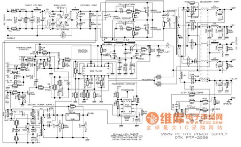 200W ATX switching power supply circuit diagram - Switching-Regulator ...