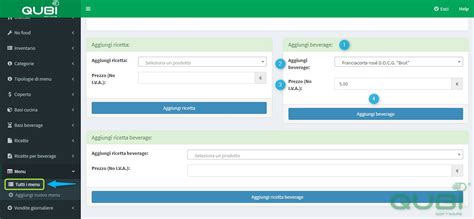 Come Creare Un Menù Con Qubì Software Tutorial