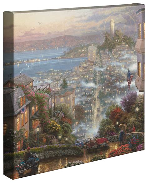 Thomas Kinkade San Francisco Lombard Street 14 X 14 Gallery