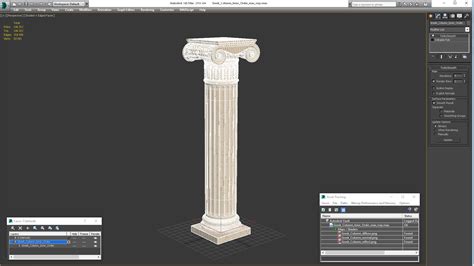 3d Greek Column Ionic Order Model Turbosquid 2144477