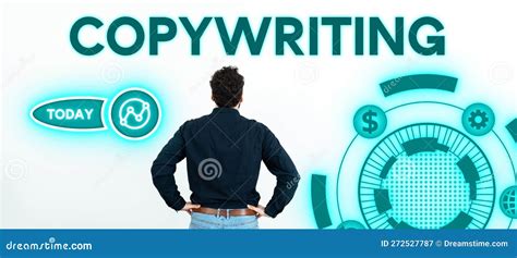 Writing Displaying Text Copywriting Business Approach Writing The Text Of Advertisements Or