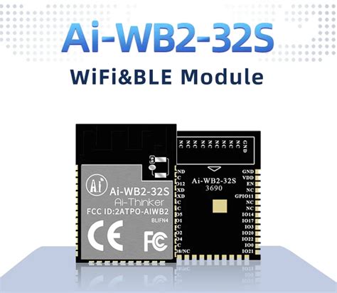 ai thinker new ai wb2 32s wifi bluetooth ble two in one module base on