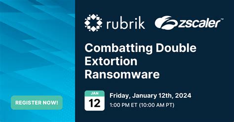 Webinar Combatting Double Extortion Ransomware