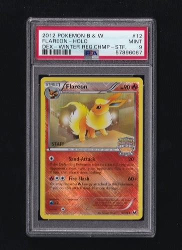 Pokemon British Booster Championship Staff Promo Ebay