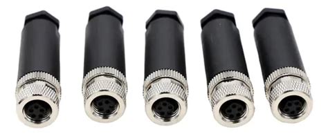 Conector Eléctrico M8 Hembra A Prueba De Agua Conector Eléc Mercadolibre