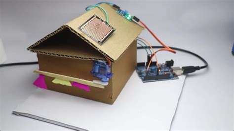 Automated Rain Shield For Laundry Using Arduino 6 Steps With