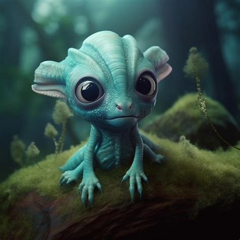 Premium Photo Cute Alien Animals Alien Nature World