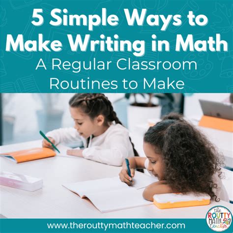 Math Journals Strategies That Work The Routty Math Teacher