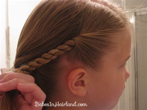 Rope Twist Braid Video Started W O A Rubberband Babes In Hairland