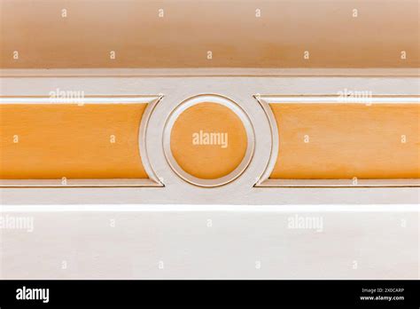 Classic Architecture Decoration Details Geometric Ceiling Element