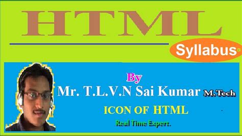 Video 1 Html Syllabus Youtube