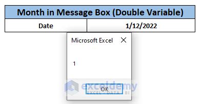 How To Use VBA MONTH Function In Excel Suitable Examples