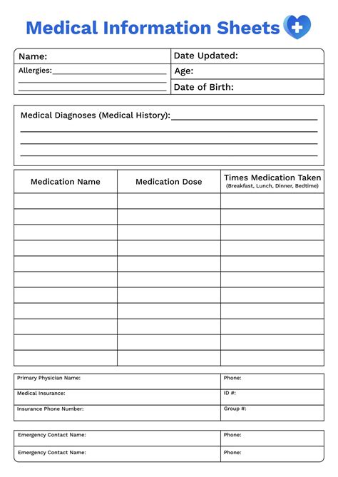 Medical Binder 10 Free Pdf Printables Printablee