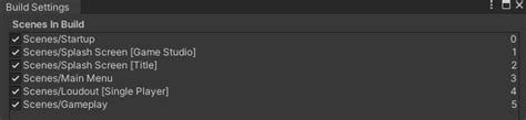 Scene Couldnt Be Loaded Because It Has Not Been Added To The Build Settings Unity Engine