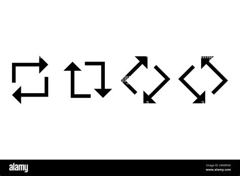 Set Of Directional Arrows Navigation Icons Collection Movement Indicators Process Flow