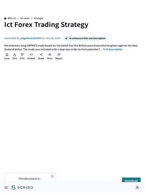 Ict Forex Trading Strategy Yogeshsosa5050 Pdf Scribd Web 20
