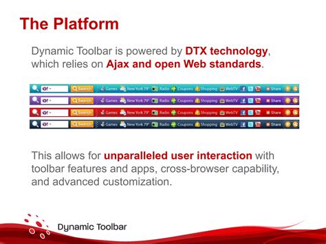 The Dynamic Toolbar Platform Ppt