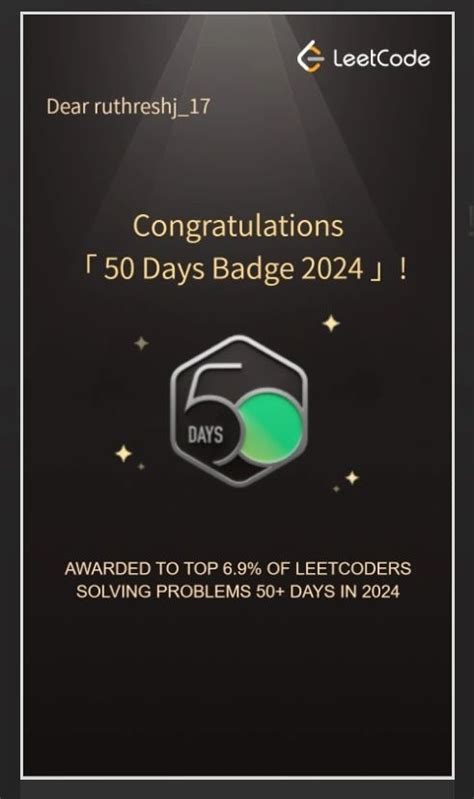 Ruthresh J On Linkedin Leetcode Codingmilestone