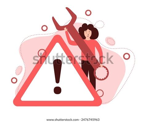 Illustration Broken Laptop Error Warning Sign Stock Vector Royalty Free 2476745963 Shutterstock