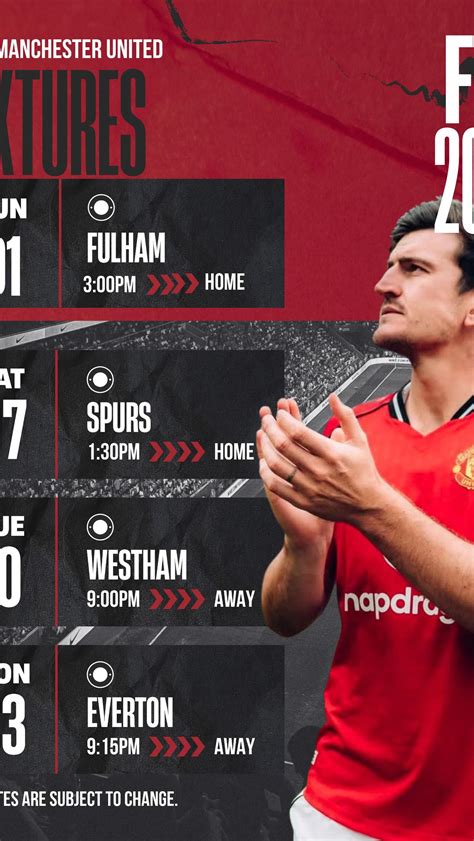 Manchester Next Five Fixtures