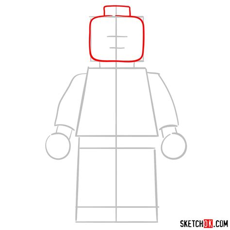 How To Draw Lex Luthor Lego Minifigure Sketchok Easy Drawing Guides