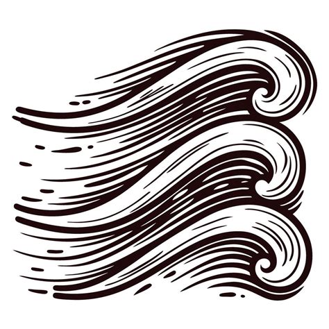 Abstract Black Wave Patterns Flowing In Artistic Motion 66181978 Vector